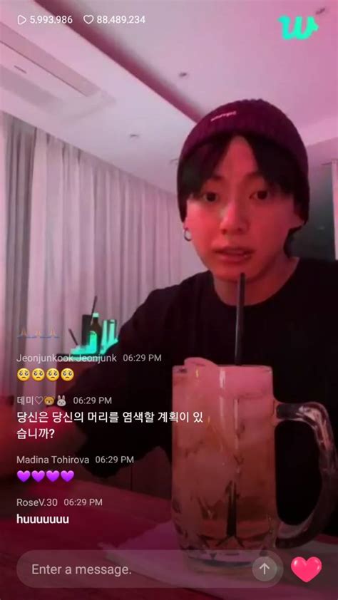 Bts Community Post 정국아 라이브 와줘서 고마워🥰 만나서 정말 기뻐요 사랑해요 😘😘😘