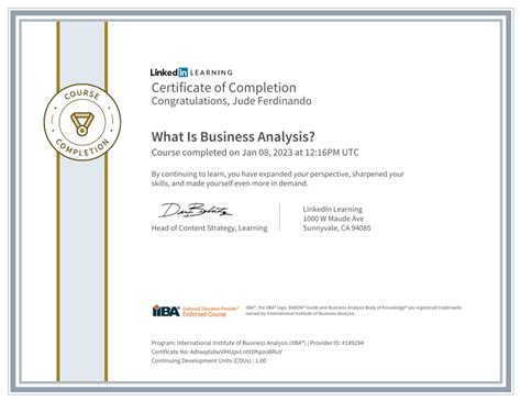 Jude Ferdinando On Linkedin Certificate Of Completion