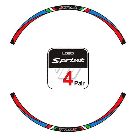 For Piaggio Vespa Gts Sprint Primavera 50 150 150s 300 300ie Rim Decals