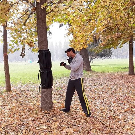 This Portable Punching Bag Lets You Train Anywhere There Is A Tree Or