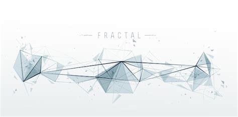 Premium Vector Mesh Object Fractal Design With Connected Lines Vector
