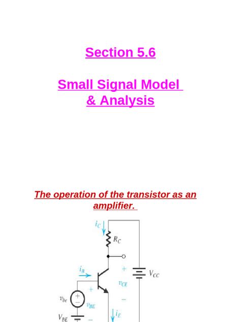 Small Signal Analysis Section 56 Pdf