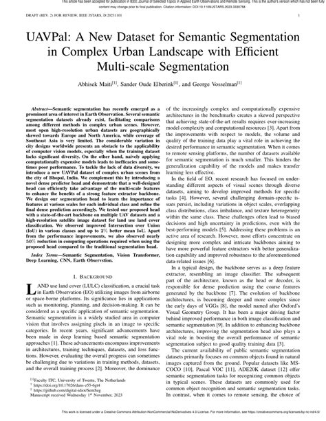 Pdf Uavpal A New Dataset For Semantic Segmentation In Complex Urban