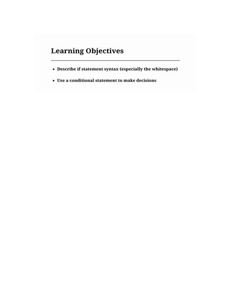 If Statement Pdf