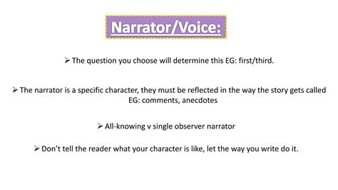 Gcse Narrative Writing Spo Pptpptx