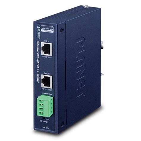 IPOE S Planet Industrial Single Port Mbps Bt PoE Splitter EQL Networks