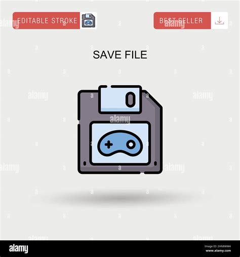 save file simple vector icon stock vector image and art alamy
