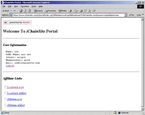 Novell Documentation Saml Extension For Novell Ichain Updating Web Pages