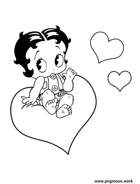 Black Betty Boop Coloring Pages
