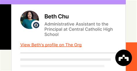 Beth Chu Administrative Assistant To The Principal At Central Catholic High School The Org