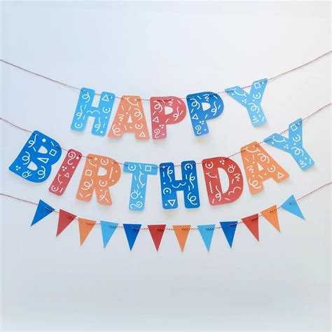 Printable Happy Birthday Letters Banner Diy Birthday Banner Template