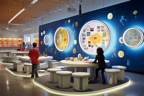 Classroom Where Technology Enhances Learning Through Multiple Senses Interactive Learning Space