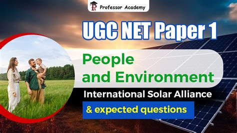 UGC NET PAPER People And Environment ISA And Expected Questions YouTube