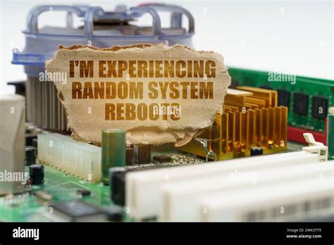 On The Computer Motherboard There Is A Cardboard With The Inscription
