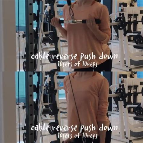 Cable Reverse Pull Down Triceps Exercise Athletic