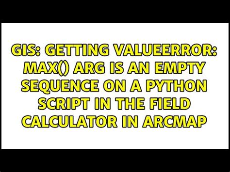 Max Arg Is An Empty Sequence Unraveling The Concept And Implications