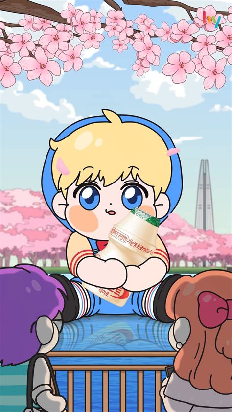 마리 쿠르야 네가 왜 거기서 나와 벚꽃 과 함께 석촌호수에 대왕 쿠르가 떴습니다🌸 대왕 쿠르와 대왕 야쿠르트 왕 크니까 왕 귀엽다💜 방송국정복기 쿠르 벚꽃놀이