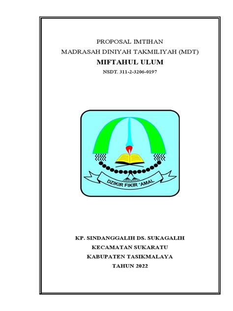 Proposal Imtihan 2022 Pdf