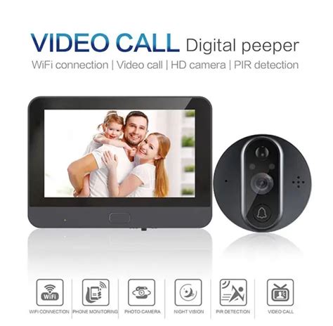 Door Viewer With Led Screen Peephole Smart App Digital Smart Door Viewer Furniture And Home