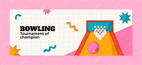 Free Vector Bowling Game Facebook Cover Template