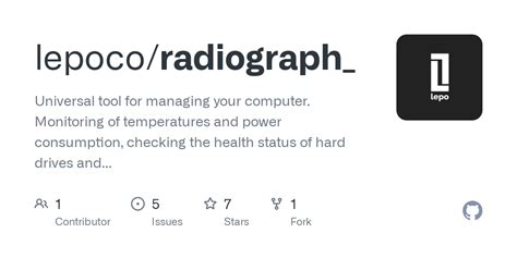 GitHub Lepoco Radiograph Universal Tool For Managing Your Computer