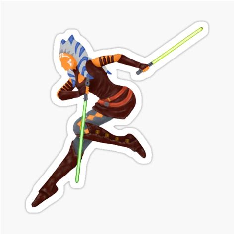 Ahsoka Tano 1 Sticker For Sale By Nicole Kyn Redbubble