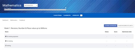 Your Class Stream Page