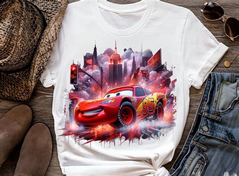 PNG Lightning McQueen Cars Splash And Watercolor Digital Design PNG File For Sublimation