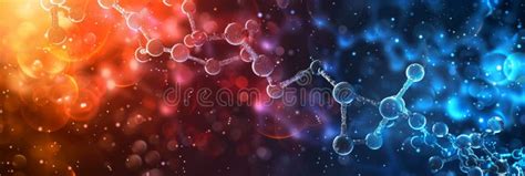Academic Analysis Of A Vibrant Colorful Abstract Background Featuring A Molecular Structure