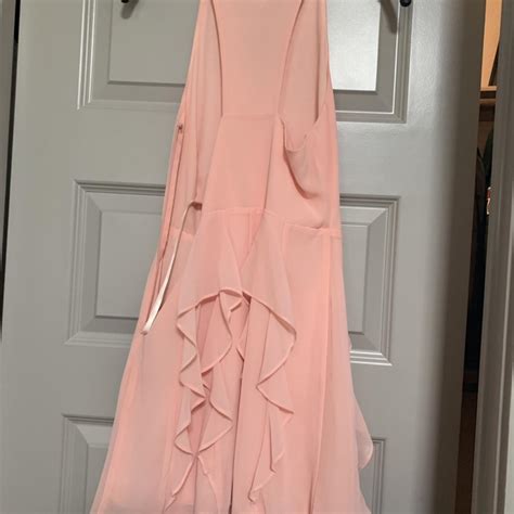 BCBGeneration Chiffon Baby Pink Mini Dress Very Depop