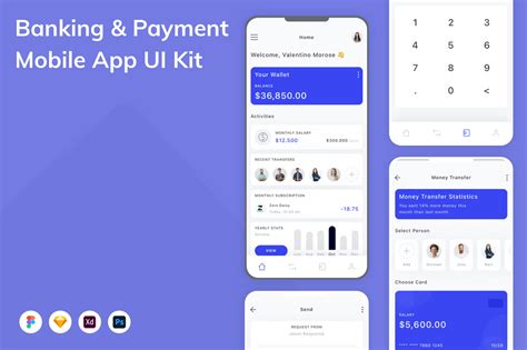 figma ui kit banking and payment mobile app community figma