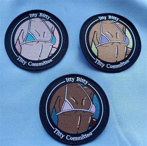 Itty Bitty Titty Committee Iron On Patch Version 2 Etsy