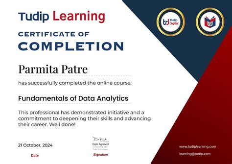 Tudip Learning On Linkedin Tudiplearning Dataanalytics Certificateofcompletion Careergrowth
