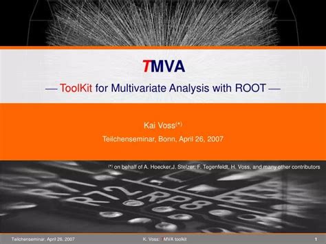 Ppt T Mva Toolkit For Multivariate Analysis With Root Powerpoint