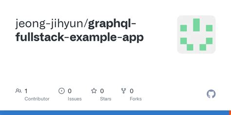 Github Jeong Jihyun Graphql Fullstack Example App