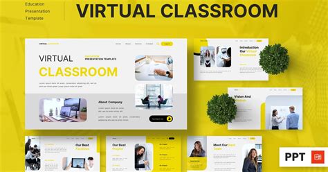 Virtual Classroom Education Powerpoint Presentat Incl Education