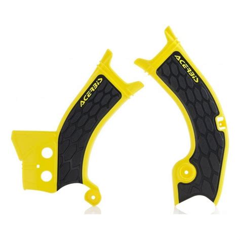 Protection de cadre Acerbis X grip Suzuki RM Z Jaune Noir Mat Pièces Partie cycle sur