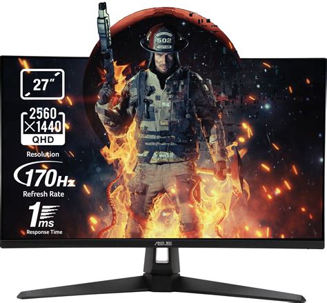 Гейминг монитор ASUS - TUF Gaming VG27AQA1A, 27", 170Hz, 1ms, VA ...