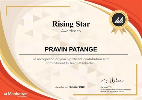 Pravin Patange On Linkedin Thanks Manhattan Associates For The