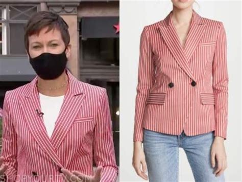 The Today Show September 2020 Stephanie Gosks Red Striped Blazer
