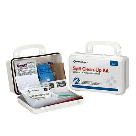 20 Piece Bloodborne Pathogen Spill Clean Up Kit In Weatherpr