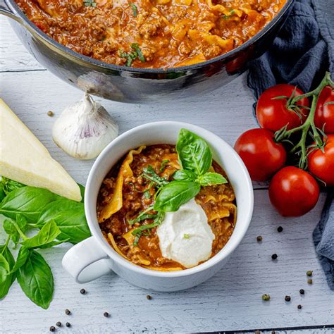 Easy Lasagna Soup Feeding Your Fam