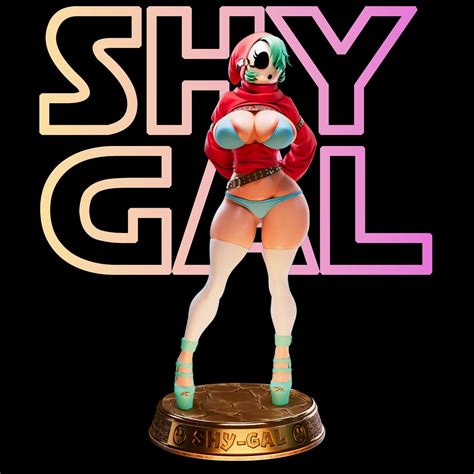 Modelo Stl Imprimible En 3d De Shy Gal Para Impresión 3d Figura