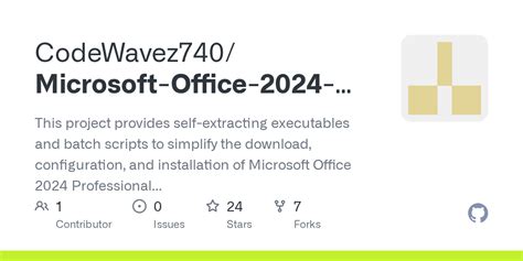 Github Codewavez740microsoft Office 2024 Pro Auto Installer Batch Script This Project