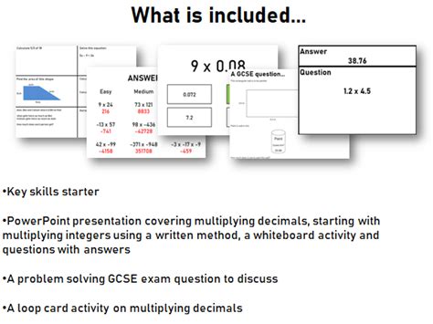 Multiplying Decimals Teaching Resources Multiplying Decimals Teaching Resources