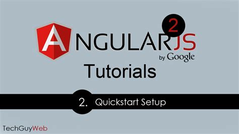Angular 2 Tutorial 2 Quickstart Setup Youtube