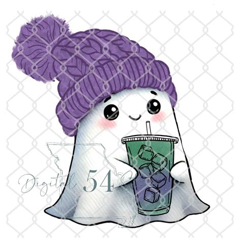 Tea Ghost Png Healthy Tea Digital File Different Designs Loaded Drinks