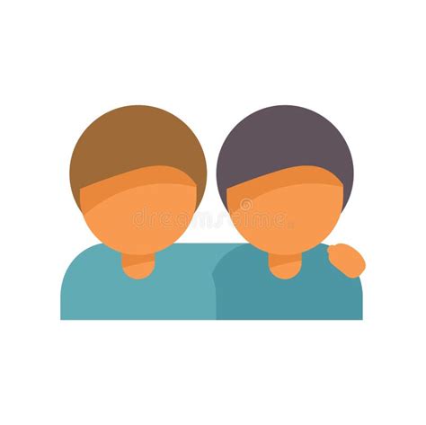 Two Male Friends Putting Arms Around Each Other Stock Image Image Of