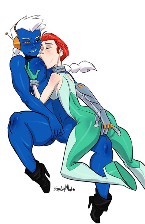 Lady Blue And Ginger Mint By Stickymon Hentai Foundry