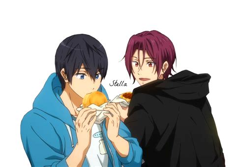Haru E Rin Render By Stella1994x On Deviantart Free Anime Swimming
